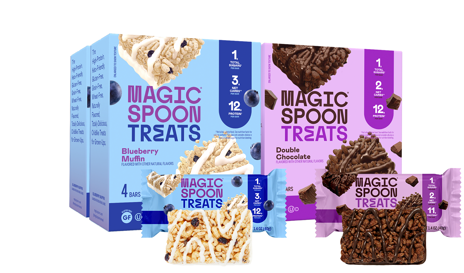 Berry Choco Pack | Blueberry Muffin & Chocolate Cereal Treats | Magic Spoon