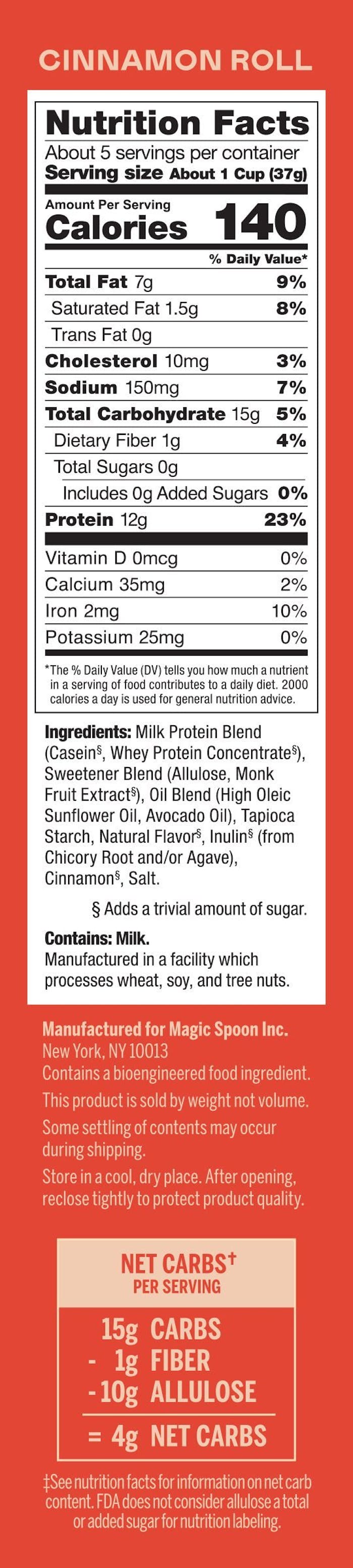 Cinnamon Cereal | Healthy Cereal - Magic Spoon Cinnamon Cereal